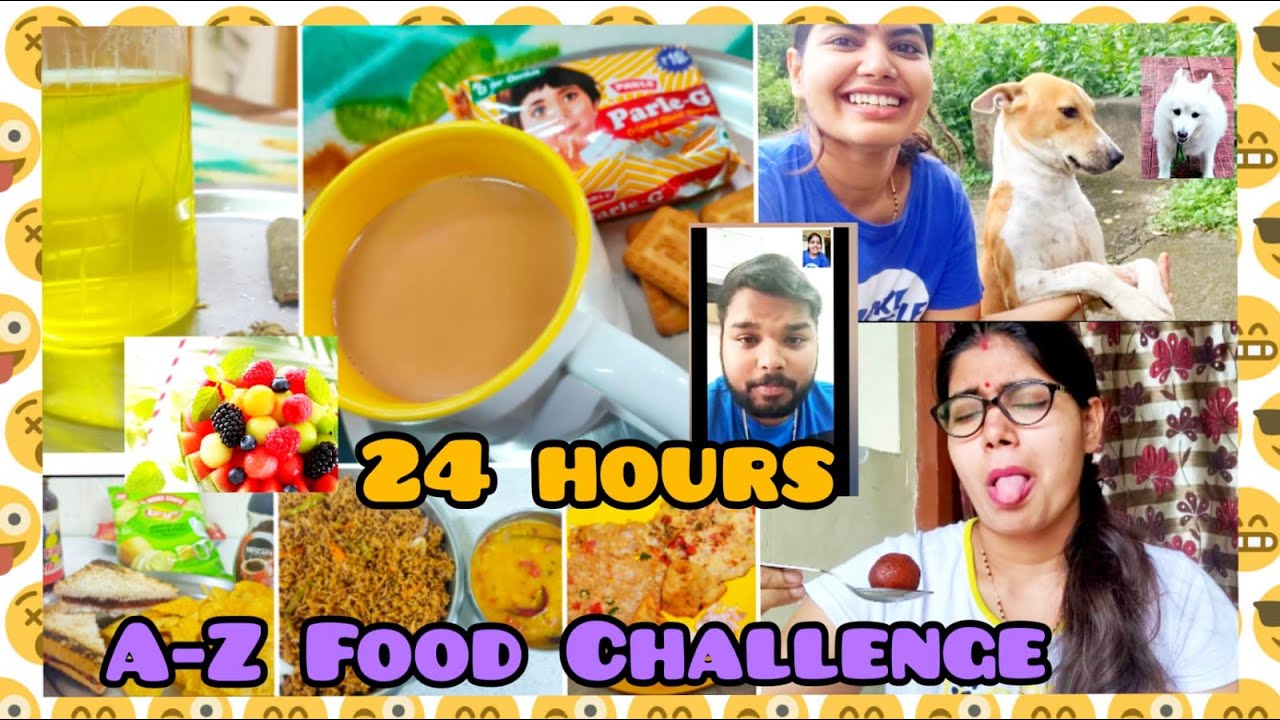 24 hrs. A-Z FOOD Challenge 🤤🍇🍉|| Video Call ରେ ବି ହେଲା ଚାଲେଞ୍ଜ || ଦିନ ...