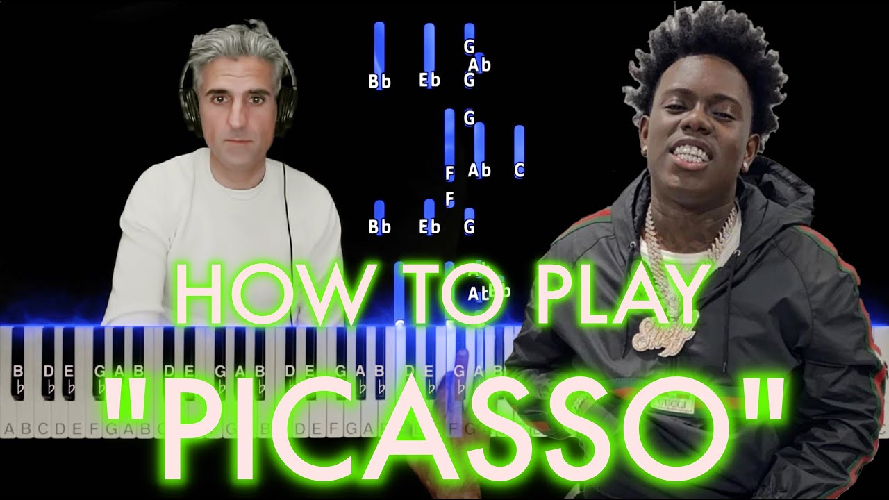 Sheff G - PICASSO piano tutorial (ft. King Von, Jay Critch, Eli Fross ...