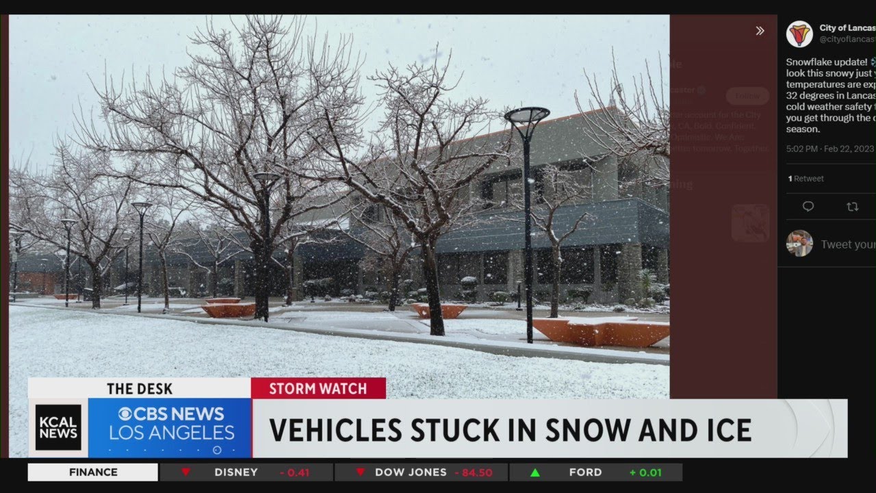 Snow begins to fall in Lancaster as powerful winter storm passes ...