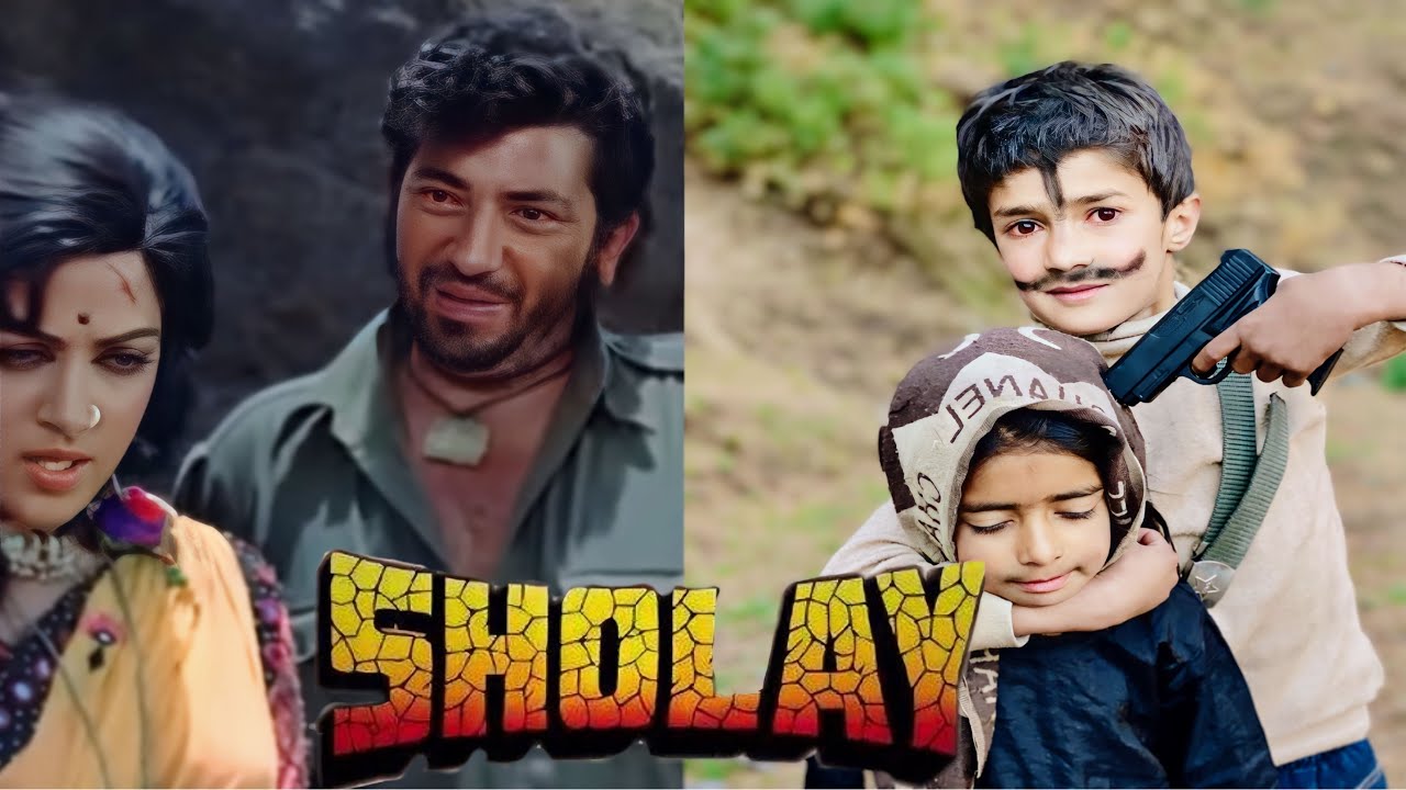 Sholay {1975} Funny Scene | Gabbar Singh Famous Dialogue | Sholay Movie ...