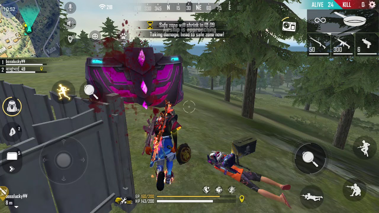 Babu gamers game play in free fire - YouTube