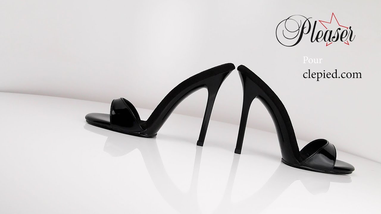 Mule femme talon aiguille - YouTube