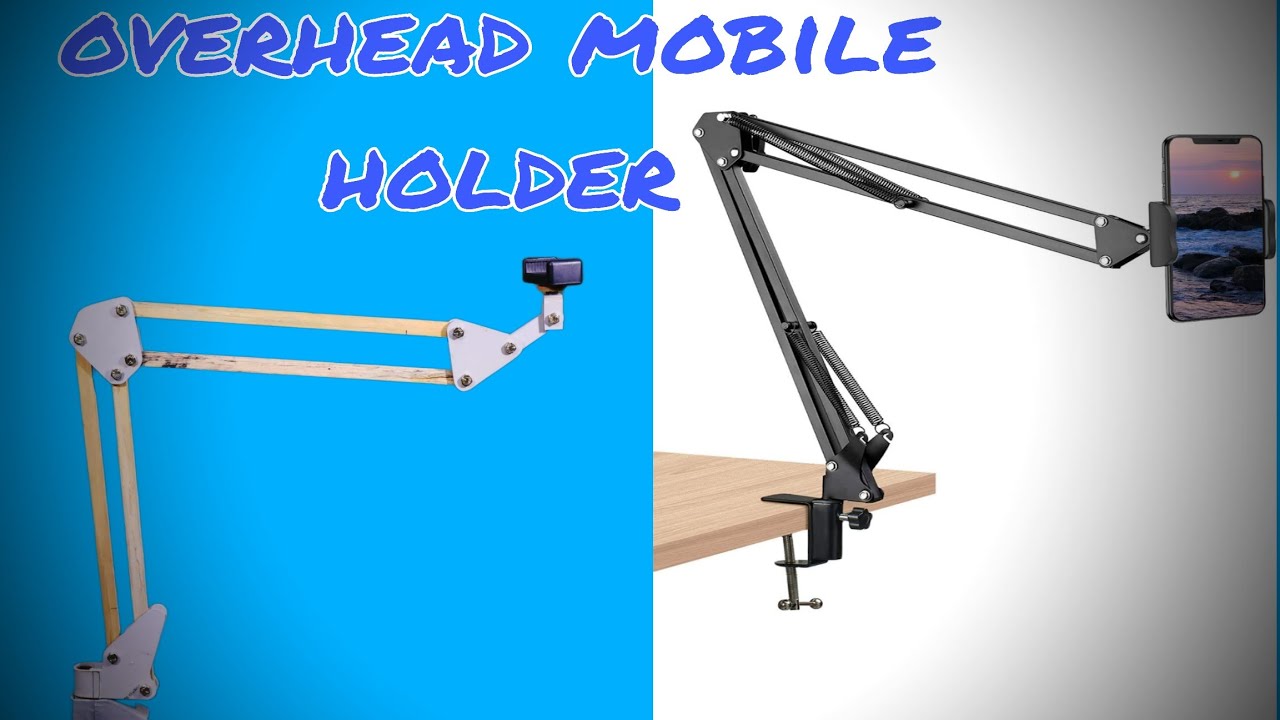 Homemade overhead mobile stand for video recording - YouTube