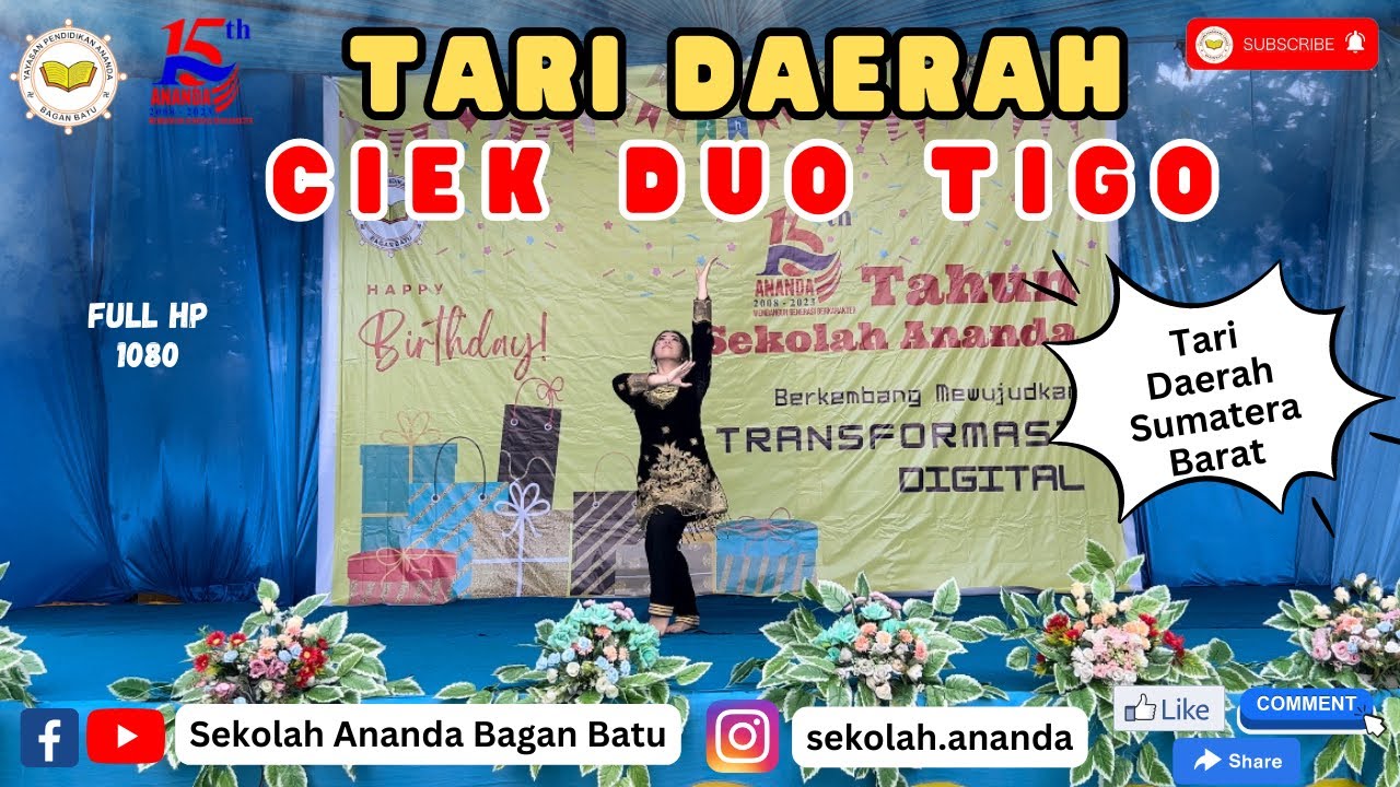 Tari Ciek Duo Tigo || Tari Daerah Sumatera Barat #ciekduotigo # ...