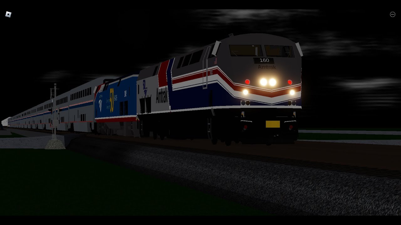 Amtrak 53 AUTO TRAIN Test With New Amtrak 160 - YouTube