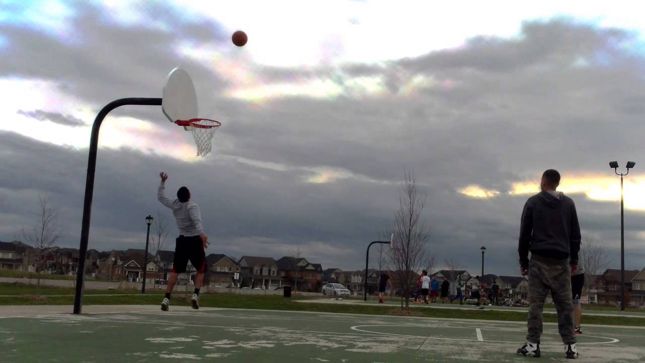First time dunking on 9'10 foot rim - YouTube