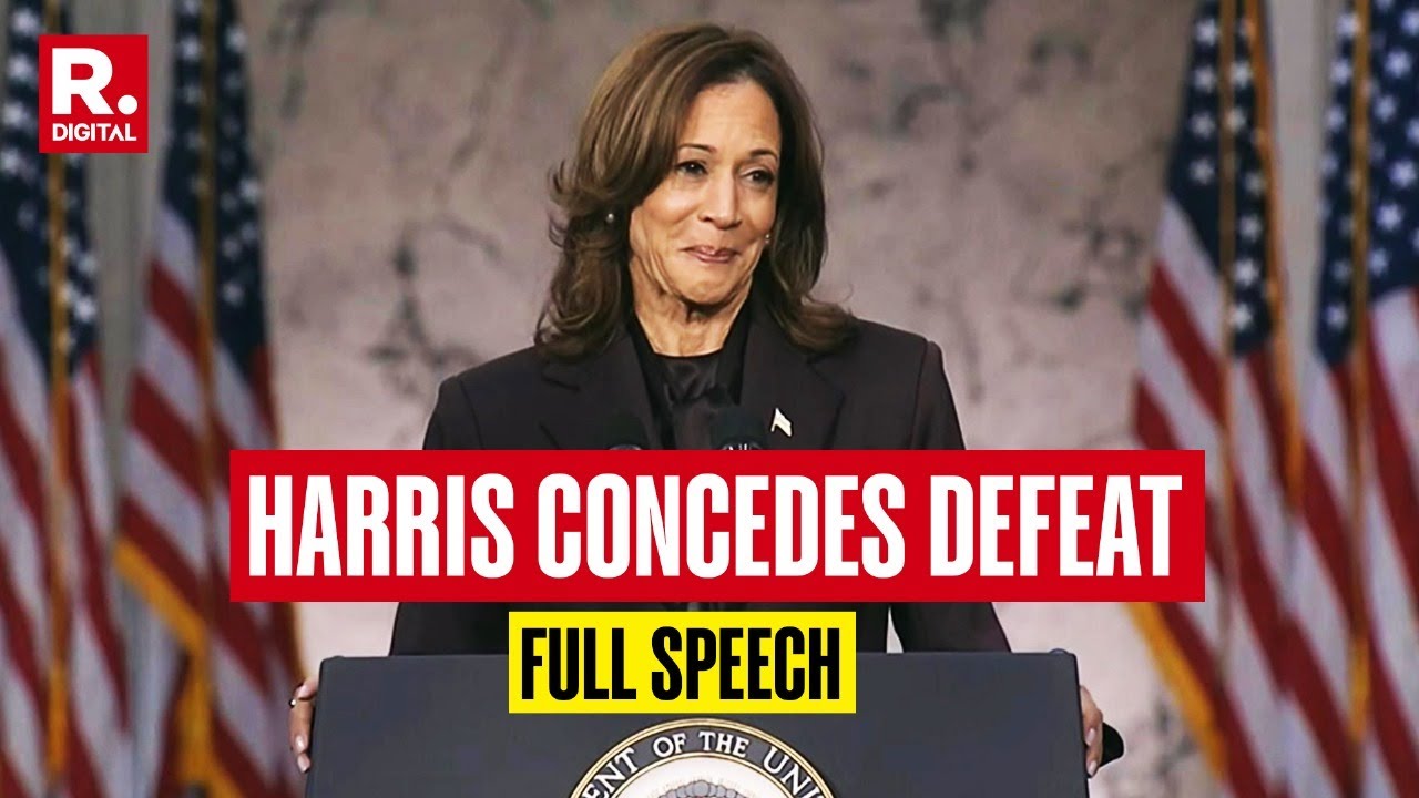 Kamala Harris Concedes Defeat In An Emotional Speech | US Presidential ...