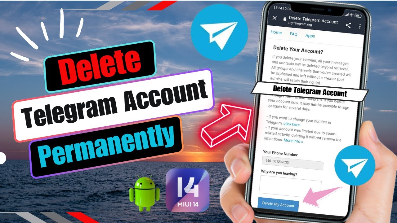 Delete Telegram Account Permanently | How To Delete Telegram Account ...