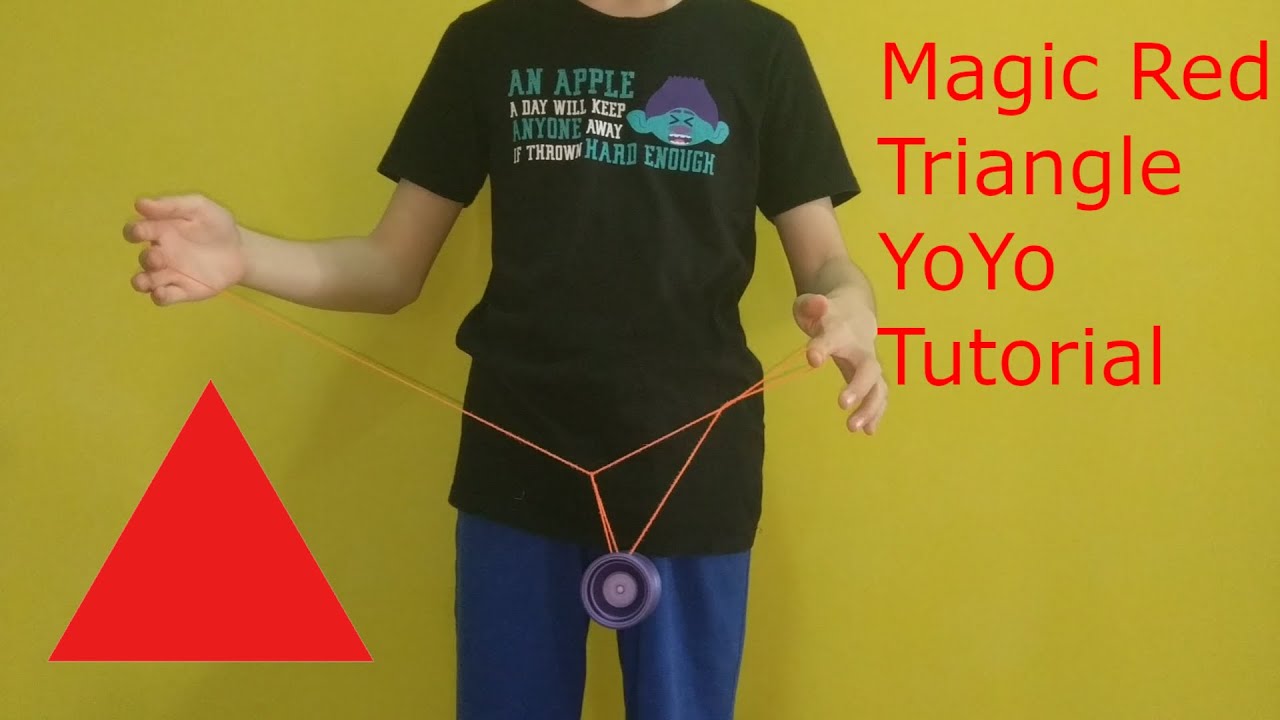 Easy!!! Magic Red Triangle Yoyo Tutorial - YouTube