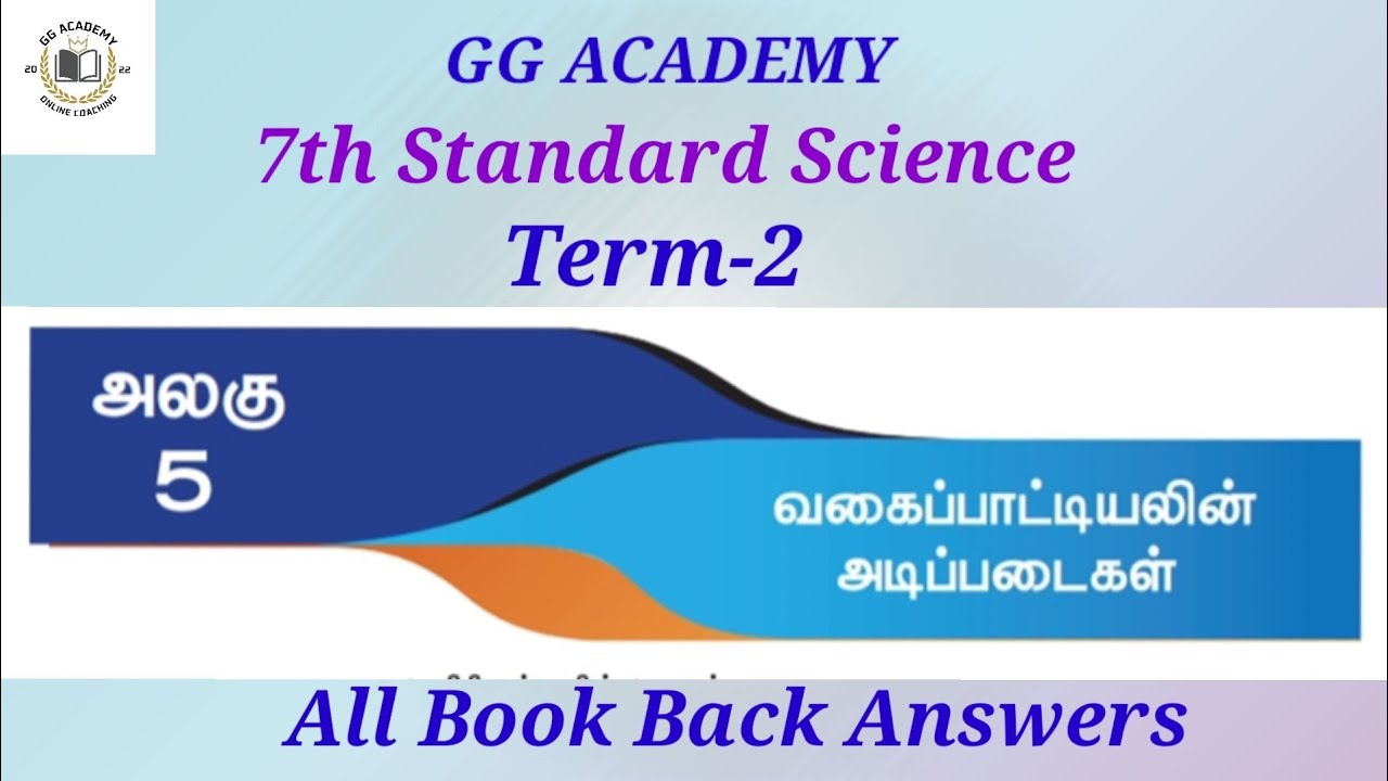 7th Std Science | Term-2 | lesson-5/ unit-5 வகைப்பாட்டியலின் ...