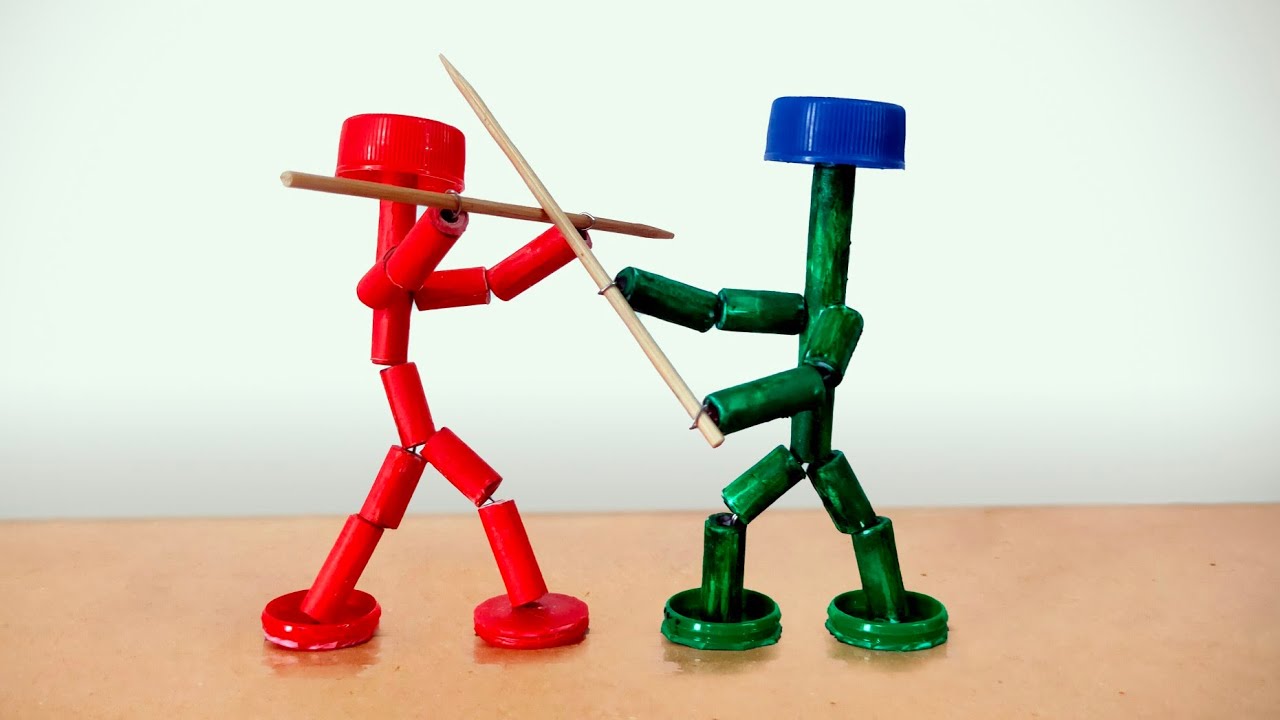 How to Make Kung Fu Toys | Kung Fu toy idea | Making shadow fight game ...