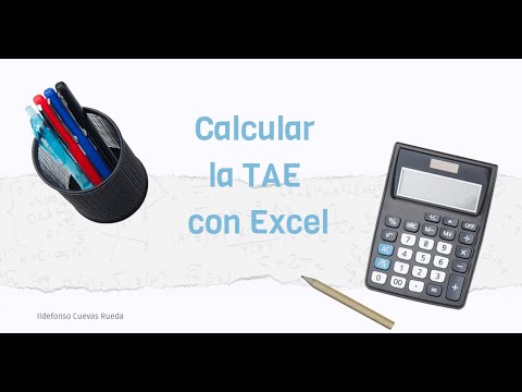 Como calcular la TAE con Excel - YouTube
