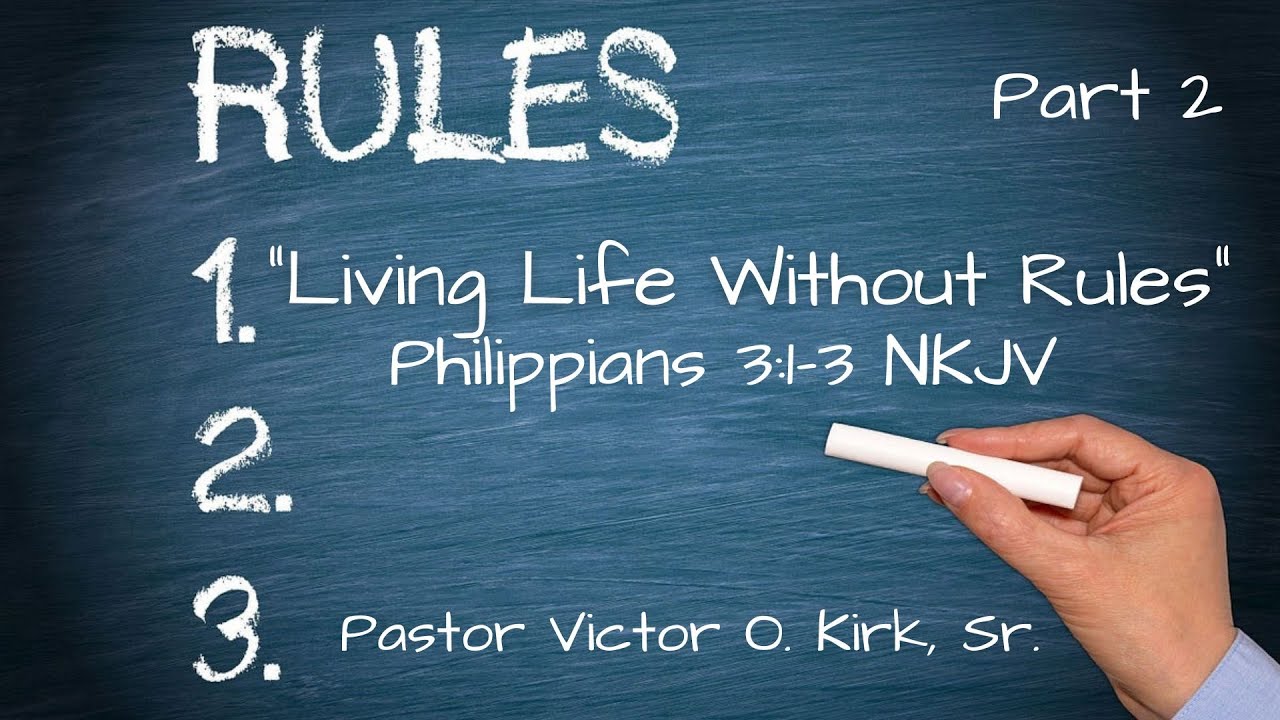 Sharon Bible Fellowship Church Sermon | Living Life Without Rules ...