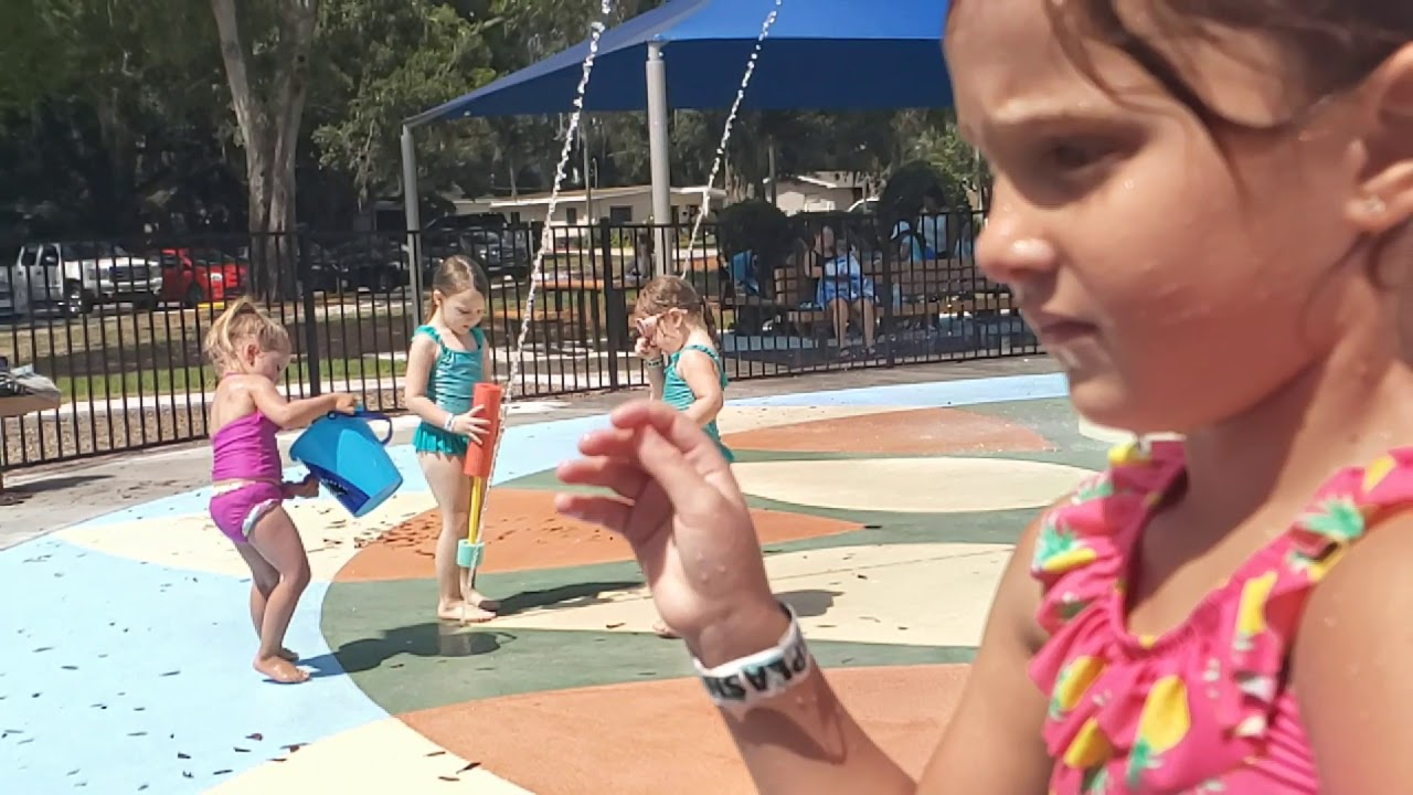 Summer fun- splash pad 2019 - YouTube