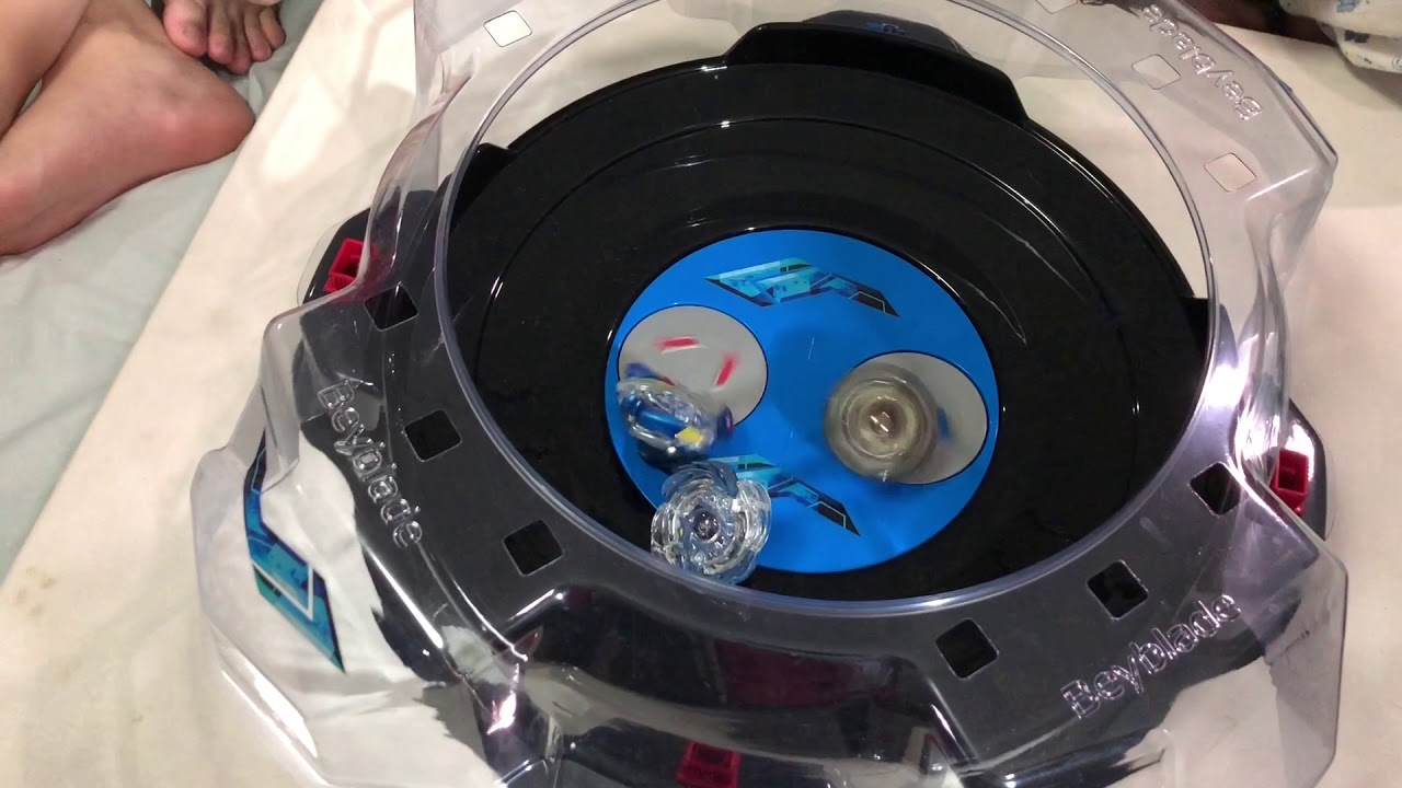 Beyblade Dual Cyclone Beystadium DX Set Chefatron Review - YouTube