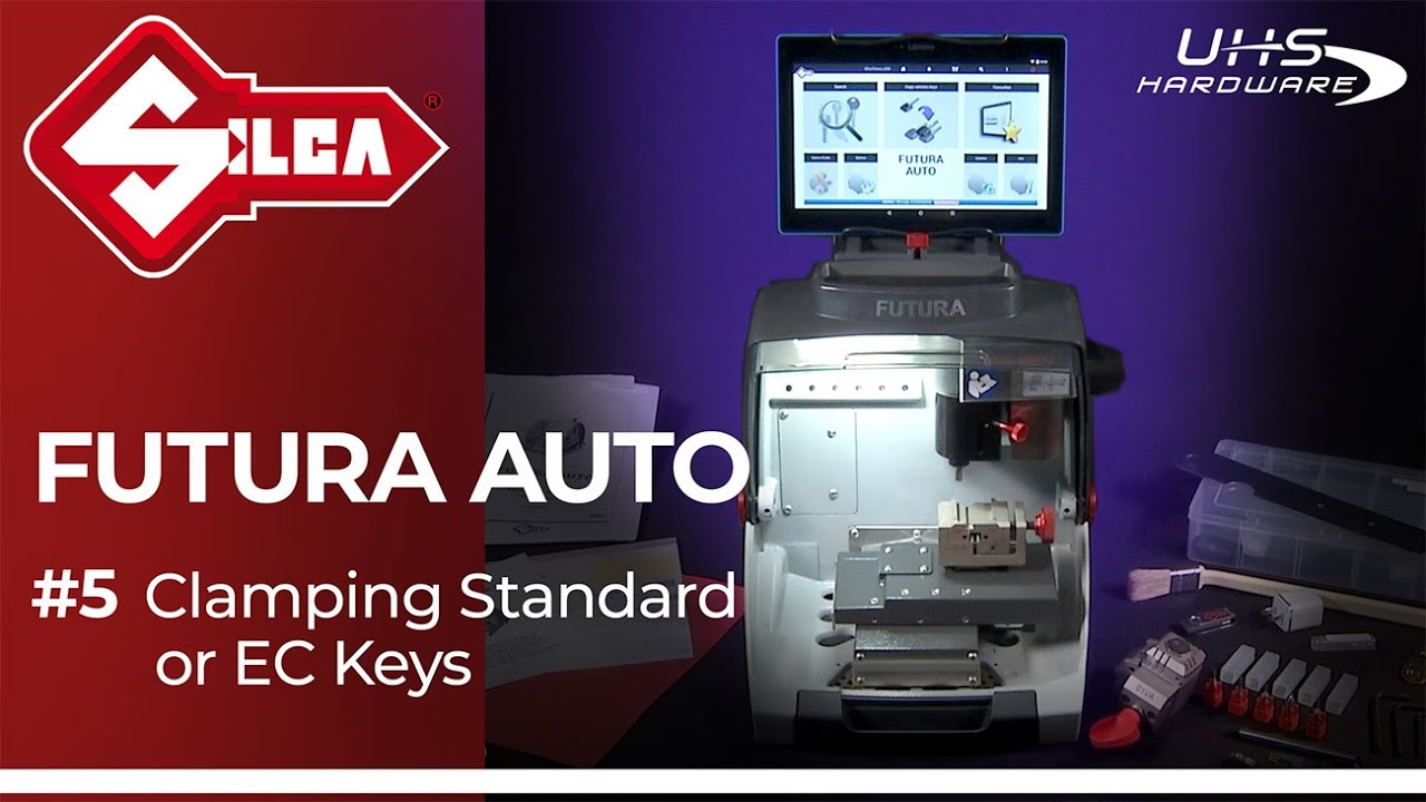 Silca Futura Auto Key Cutter - [ Part 5 ] How To Clamp Standard or EC ...
