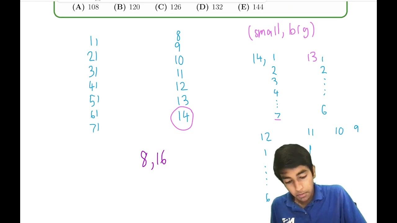 2022 AMC 10A #14 - Using constructive counting - YouTube