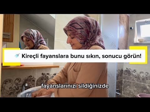 Banyo Fayanslarındaki Kireci Sökmenin En Kolay Yolu! Fayans Temizliği Tüyoları#fayanstemizliği