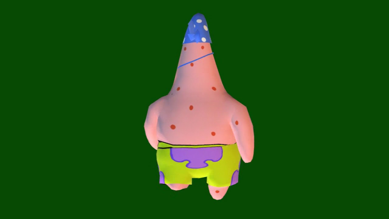 Patrick Pirate walk animated back chroma - YouTube