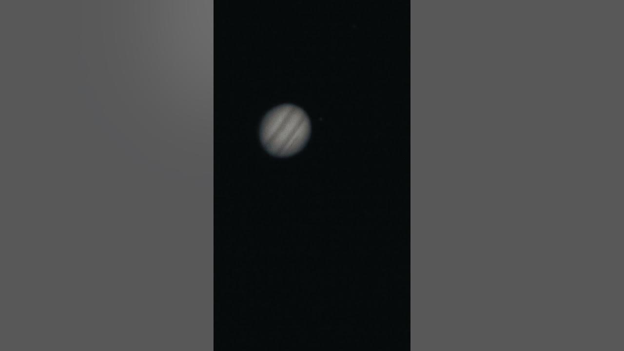 Jupiter seen through telescope Celestron NexStar 8SE - YouTube