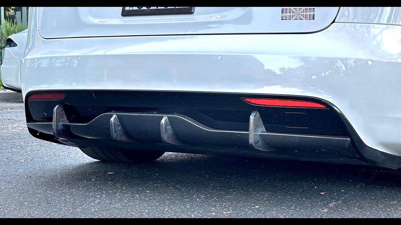 2021+ | Model S Viento Diffuser Real Molded Carbon Fiber - YouTube