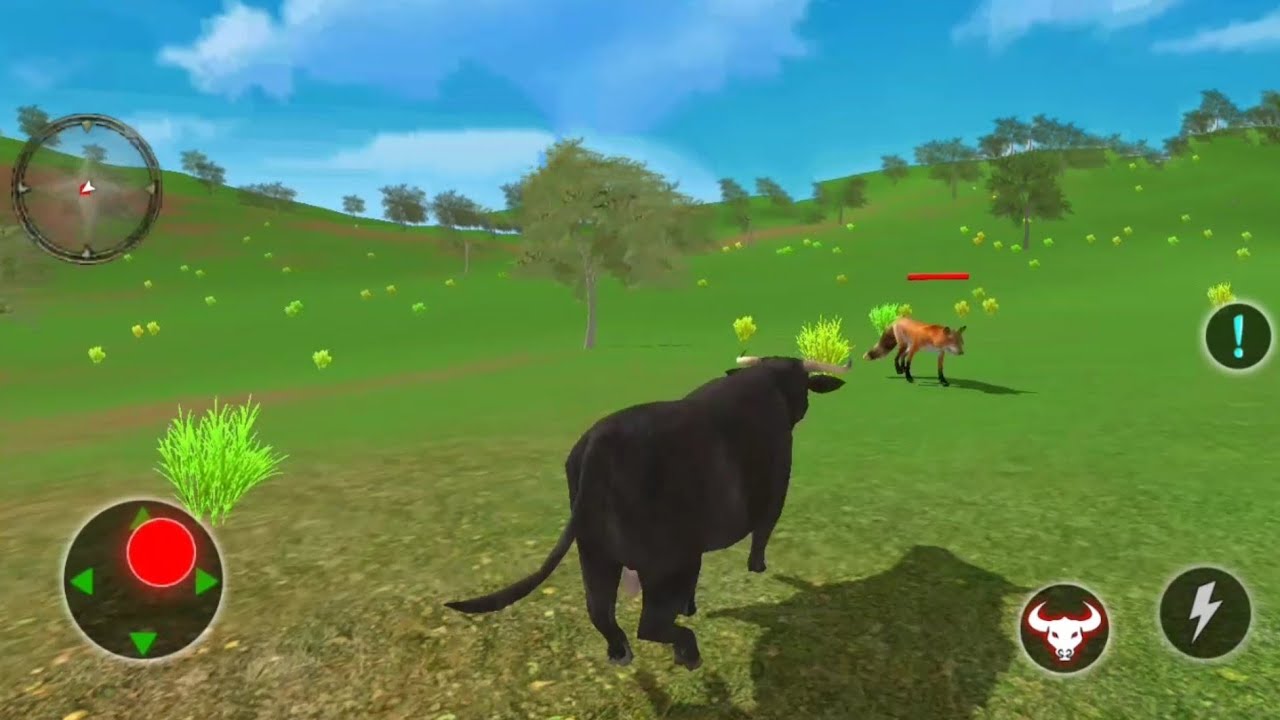 Angry Bull Attack Survival 3D Simulator - Bull Attack Wild Wolf ...