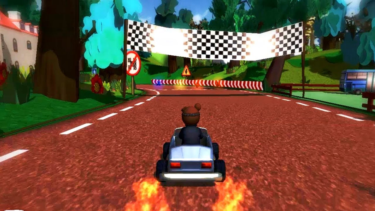 Child Car Race Games - Teddy Bear Driving Car - Racing Games For Kids ...