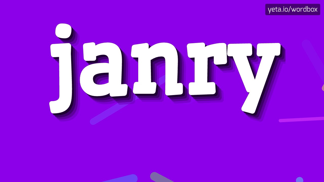 JANRY - HOW TO PRONOUNCE IT!? - YouTube