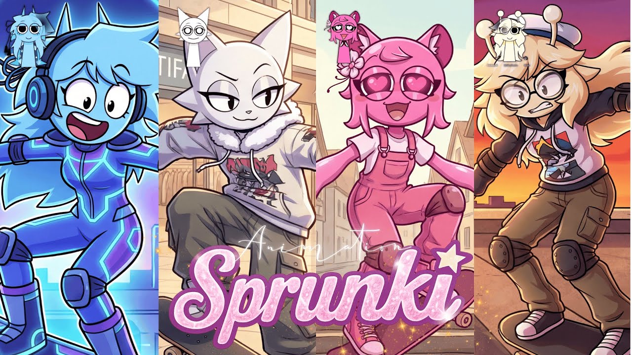 SPRUNKI — Skate Into the Sky 🌈🎶| Official MV 💫🎤🌙 - YouTube