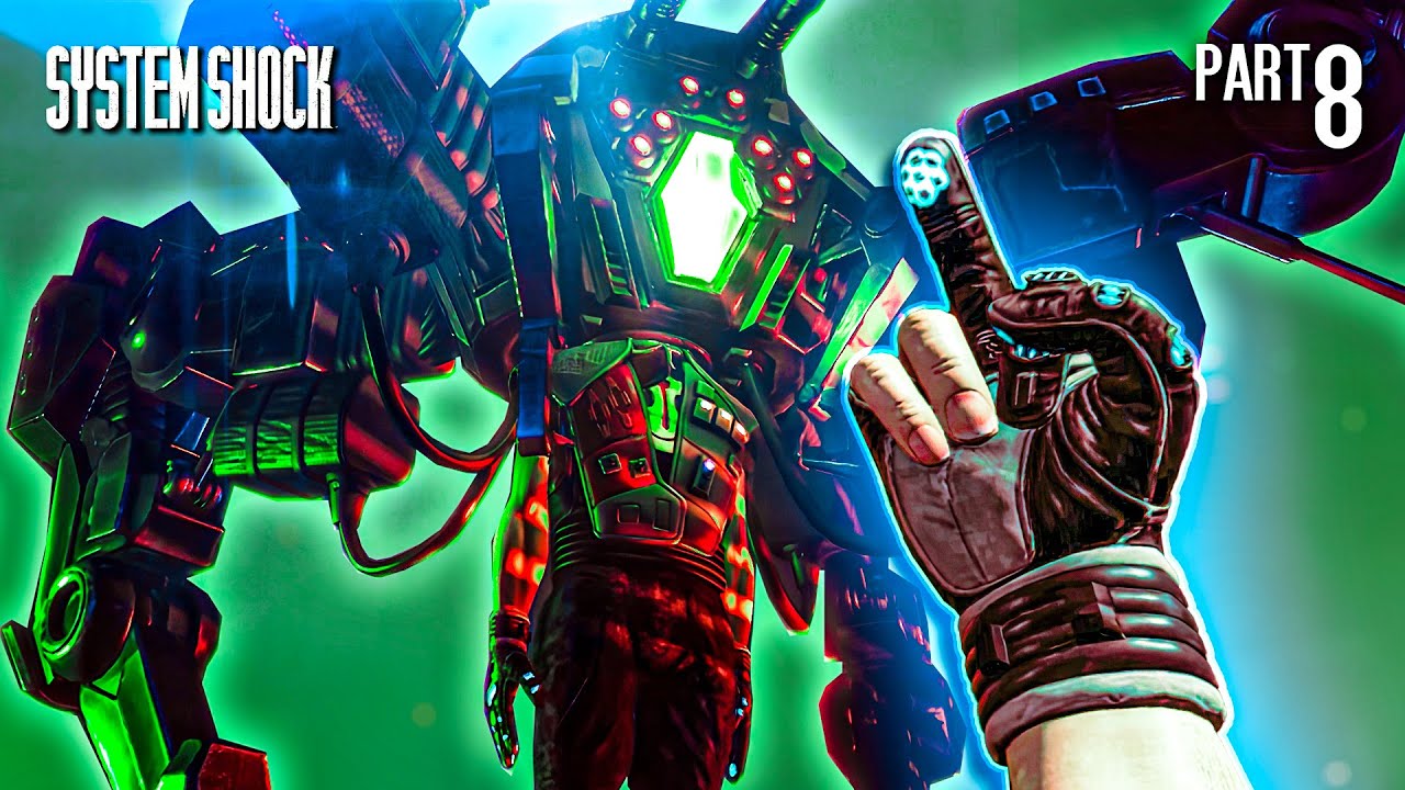 Fighting The Cyborg Remains Of Friends! - SYSTEM SHOCK Remake | Blind ...