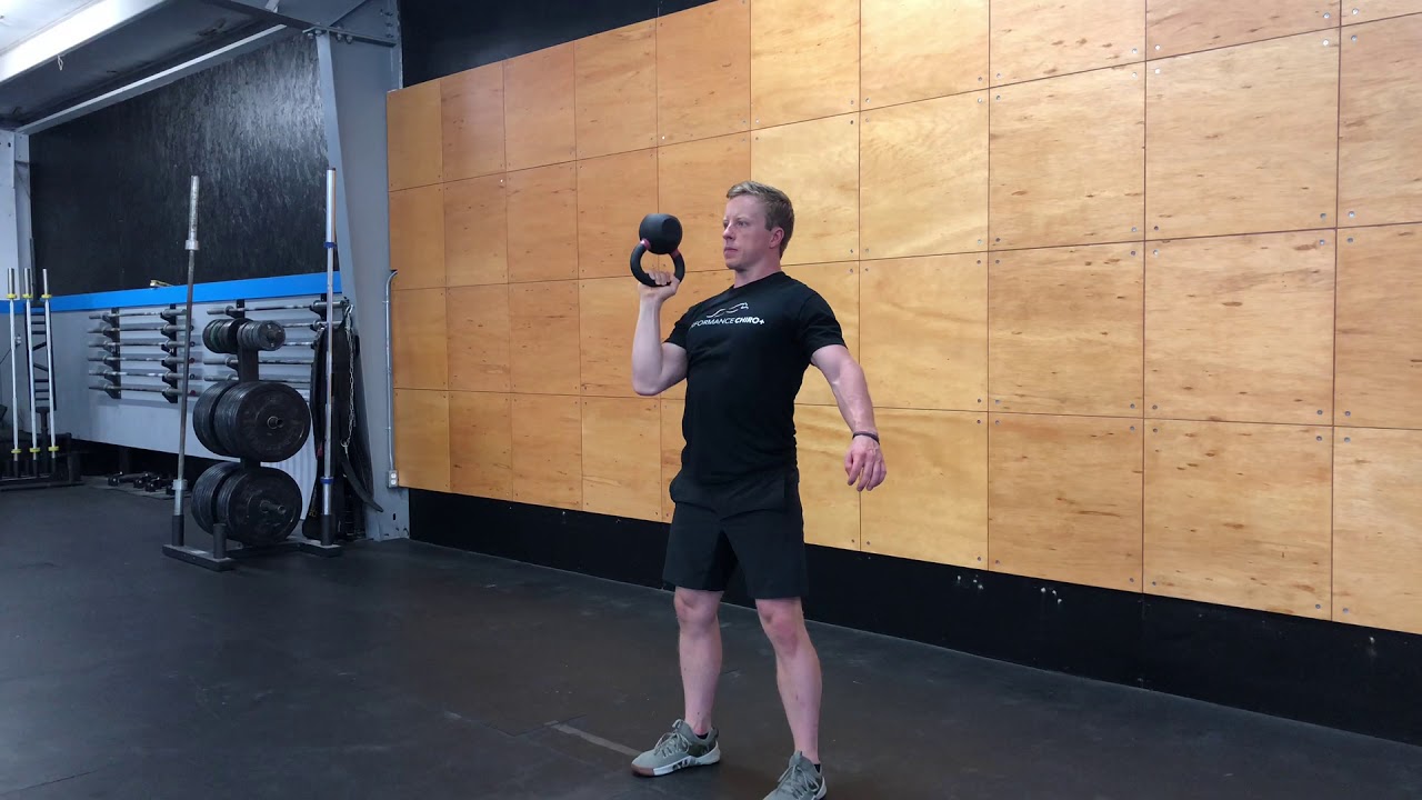 Single-Arm Bottoms-Up KB Press - YouTube