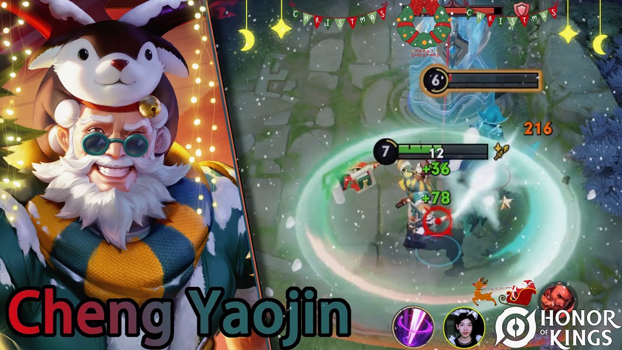 Honor of Kings（Cheng Yaojin）Christmas-themed skin｜Skins com tema de ...