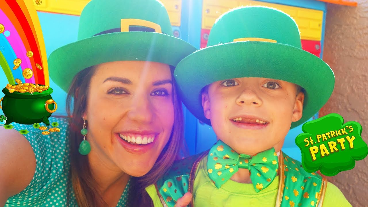 St Patrick's Day Pinching & Leprechaun Trap With Lucky Charms - YouTube