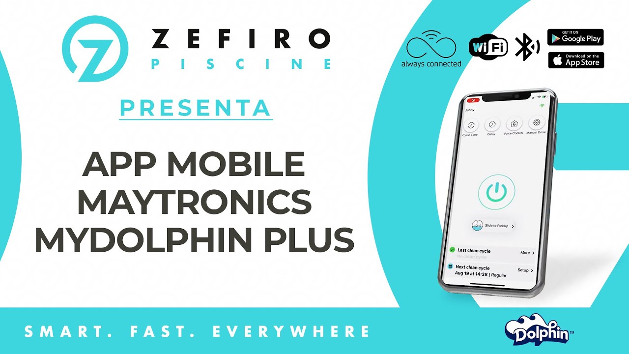 APP Mobile Maytronics MyDolphin Plus per Robot Pulitore Piscina | ZefiroPiscine - YouTube