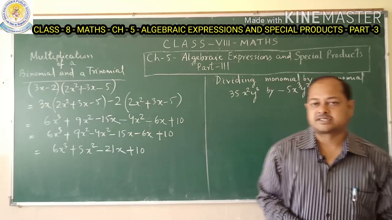 Class-8-Maths-Ch-5-Algebraic Expressions and Special Products-Part-3 ...