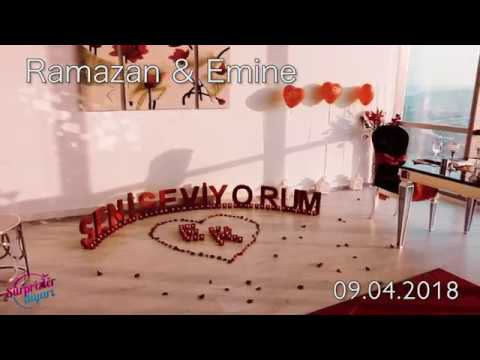 Ramazan & Emine İzmirde Romantik Evlilik Teklifi