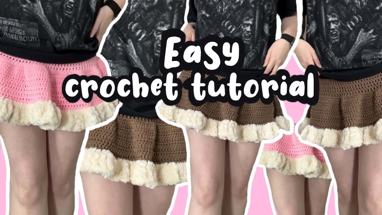 how to crochet a skirt | easy crochet tutorial for beginners - YouTube
