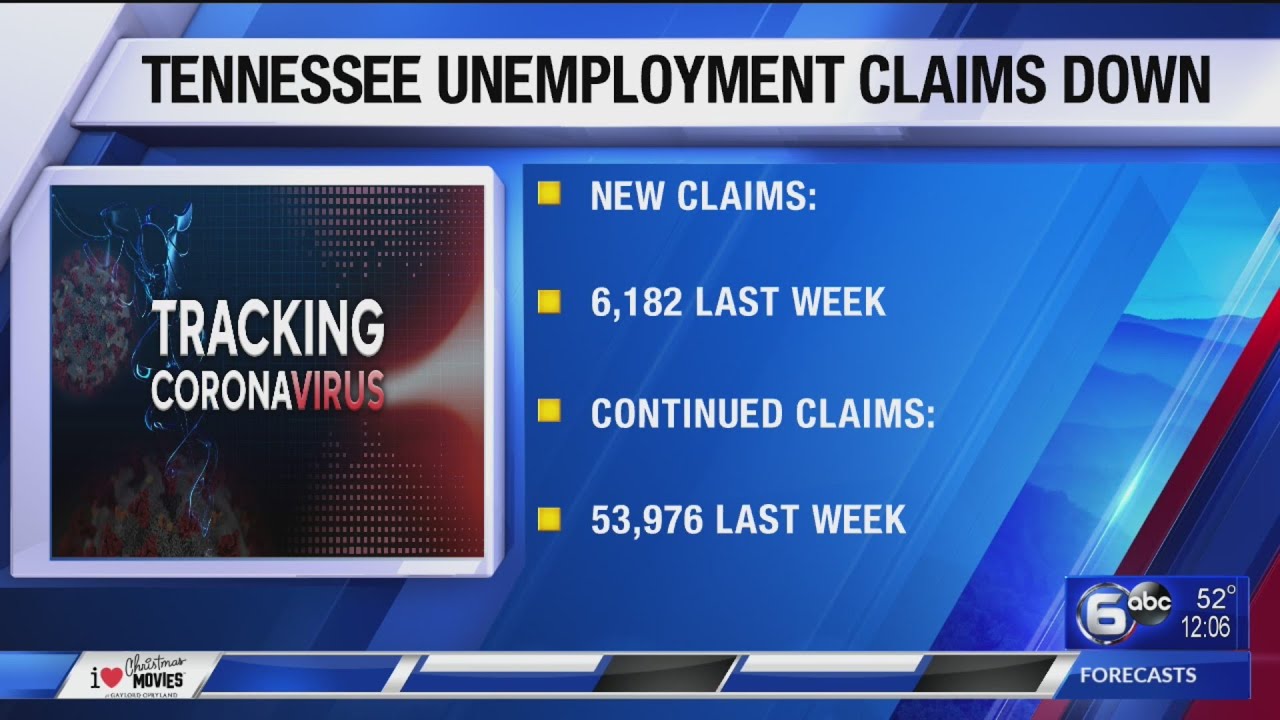 Tennessee reports 6,182 new weekly unemployment claims - YouTube