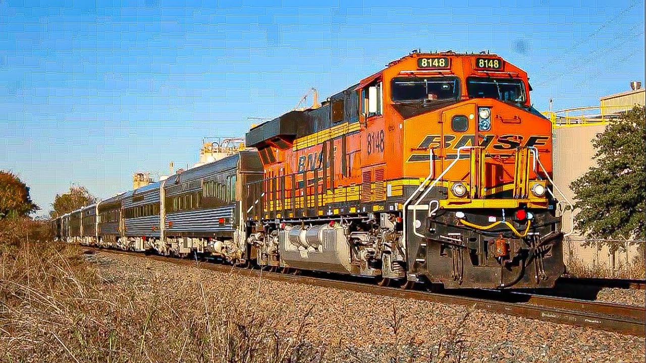 Two Special Trains in one day! BNSF OCS and A Union Pacific lead Amtrak ...