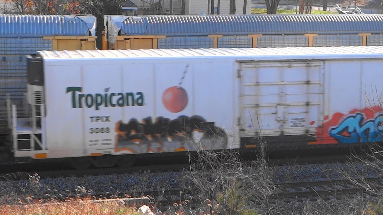 CSX Q141 Tropicana Juice Train In Lansdowne - YouTube
