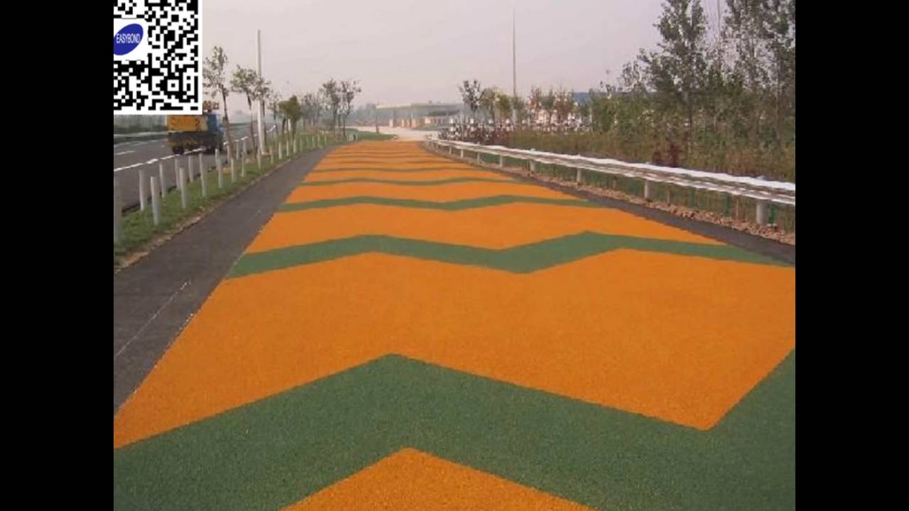 what is colored road pavement ? - YouTube