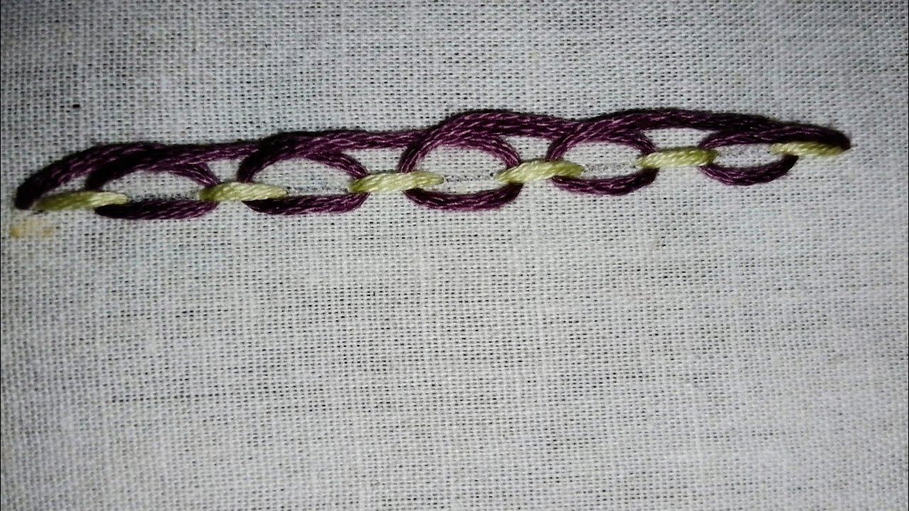 Looped Running Stitch Tutorial | Hand Embroidery for Beginners ...