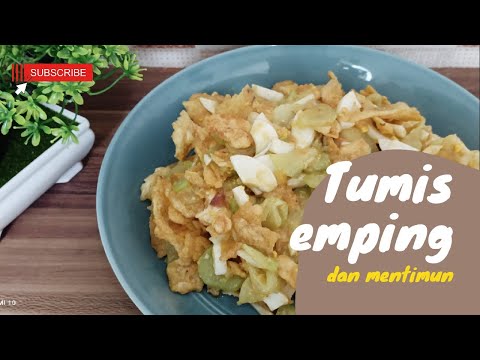 Enak nggak pake mahal || resep tumis emping dengan mentimun || Bahan dan cara sangat mudah 👌