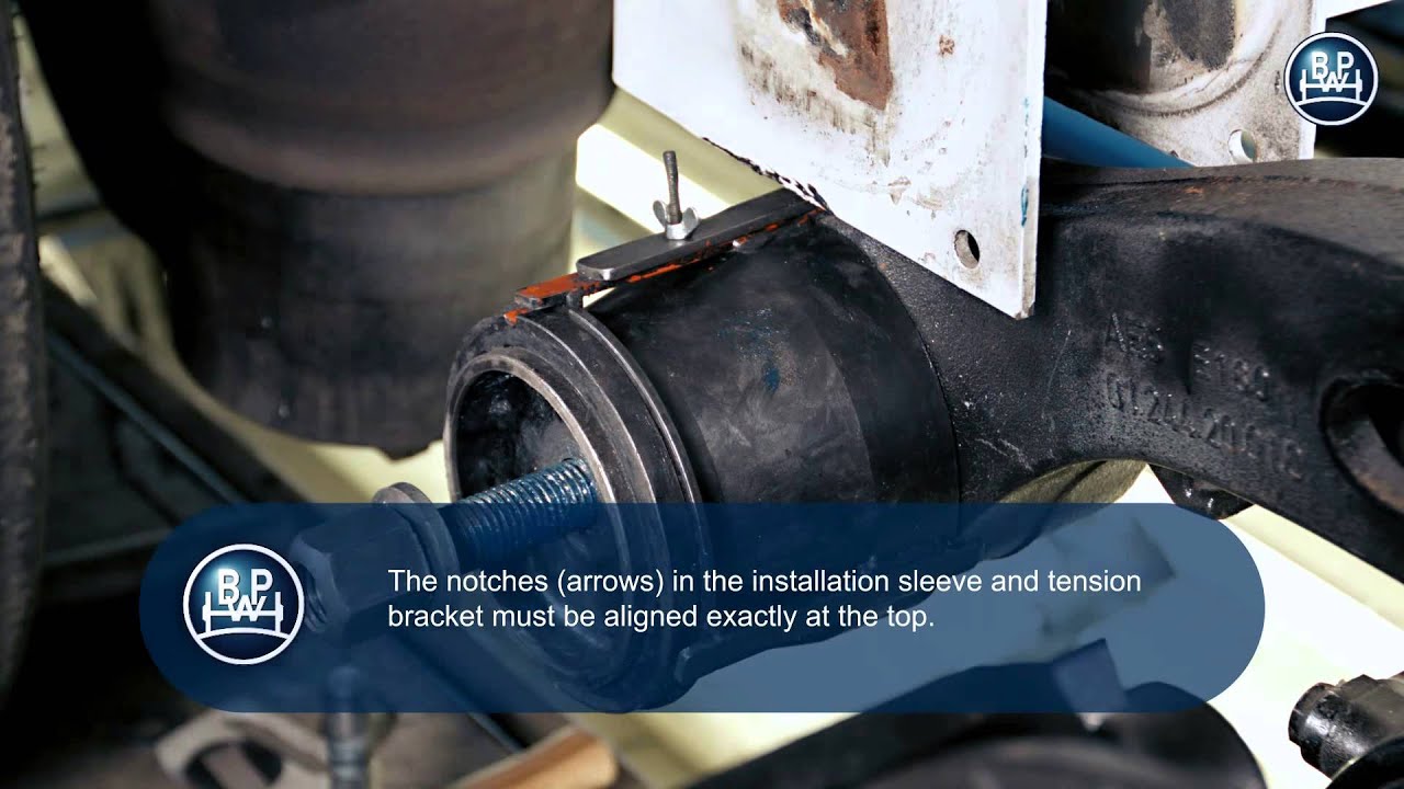 BPW ECO Air COMPACT Removing rubber steel bush - YouTube