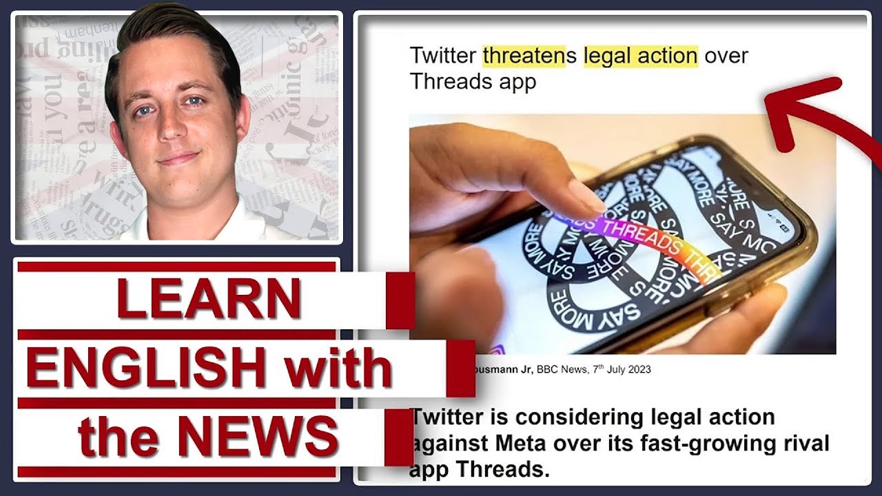 Twitter SUING Meta over Threads App? | Learn English with the News ...