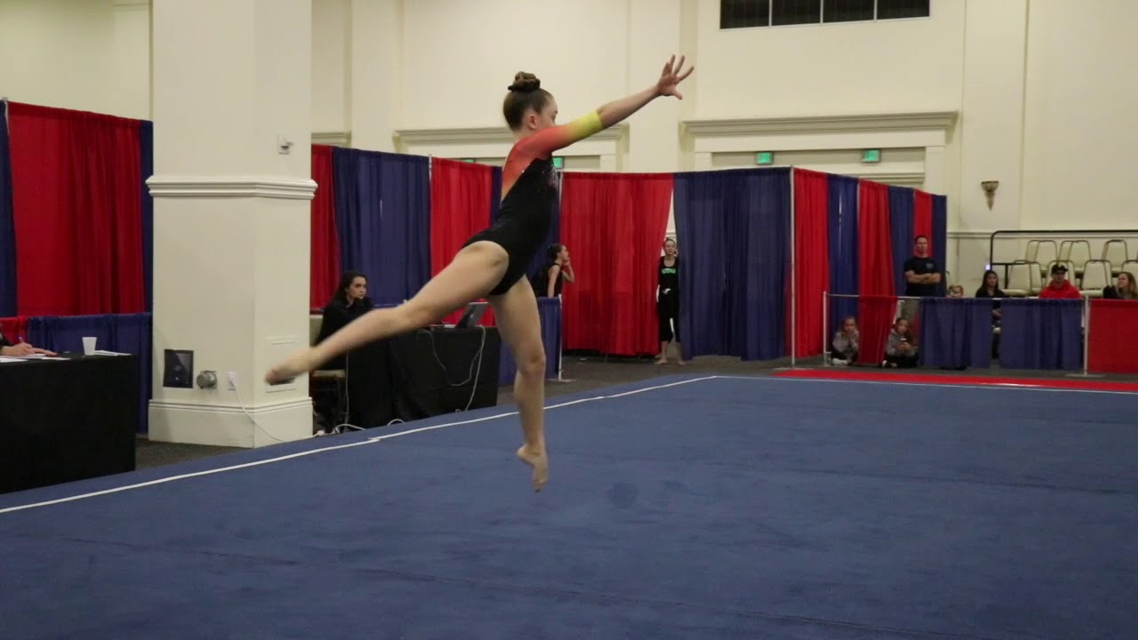 Addie Anderson 2nd Place Floor SoCalSouth State Championships Wildfire ...