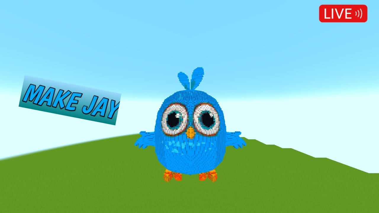 TAPED - Make Jay Angry Bird IN MINECRAFT: Timelapse #shorts #livestream ...
