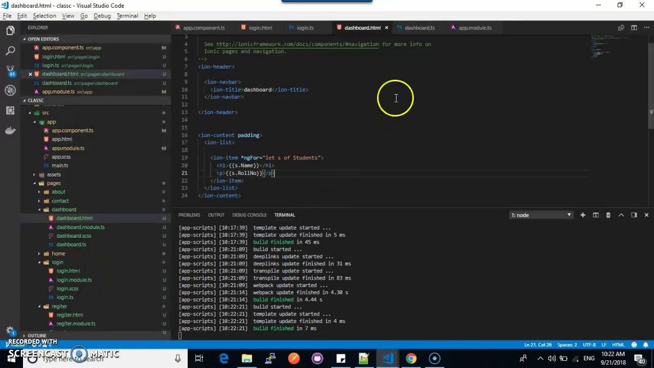 Iterating And Conditions In Ionic Youtube
