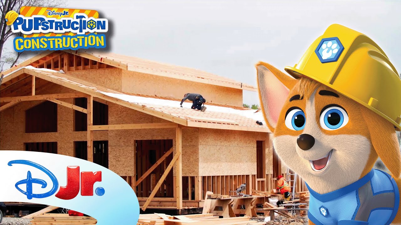 Let's Build a House with Pupstruction Construction! 🏡🐶 | @disneyjr ...