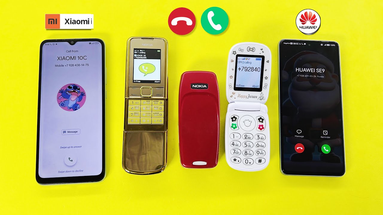 Madness Incoming Call Legendary Nokia 3310 + Nokia 8800 + HUAWEI N9 SE ...